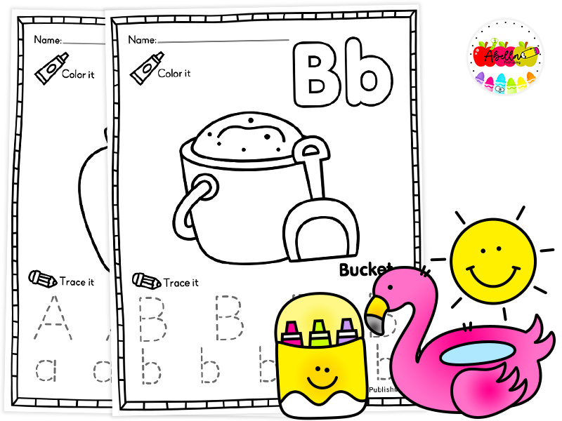 Summer Alphabet Tracing Pages | Preschool, Kindergarten Summer Packet ...
