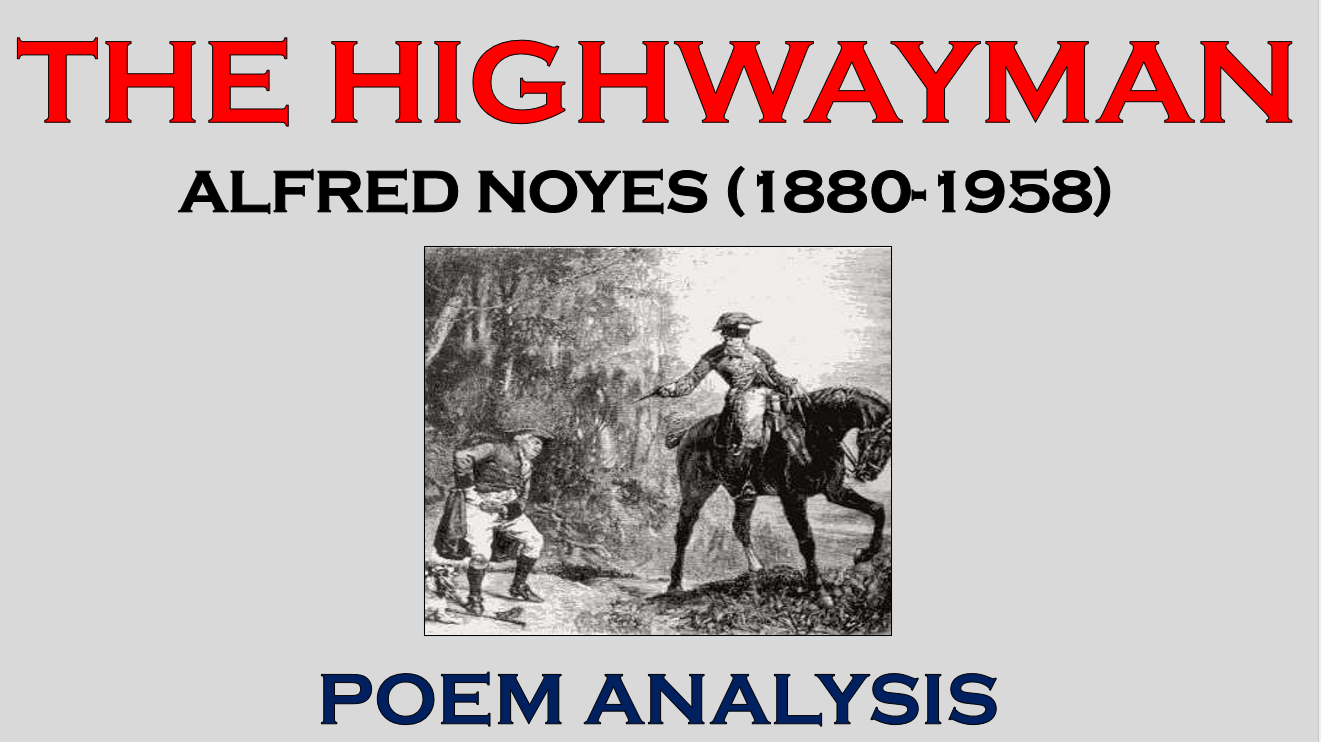The Highwayman - Poem Analysis! | Teaching Resources