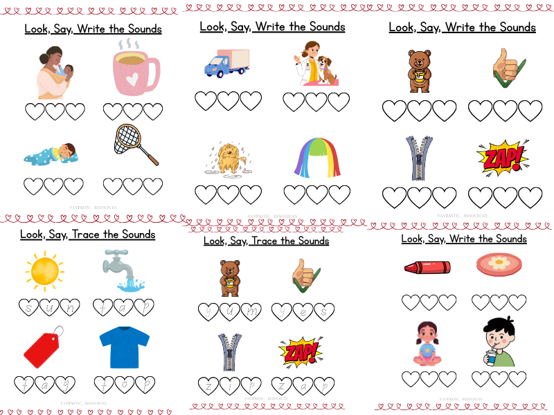 CVC Words Phonics Worksheets |EYFS & Year 1 Blending & Segmenting with ...