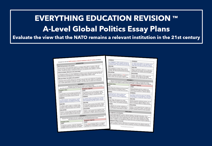 A-Level Global Politics Essay Plan Bundle covering Topic 1 – The State ...