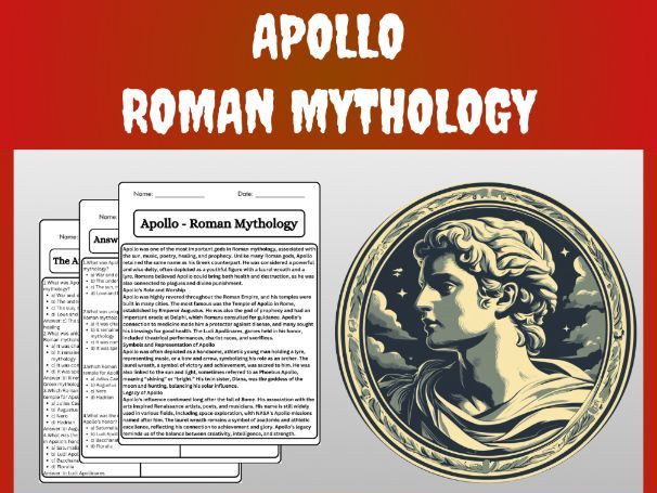 Apollo - Roman Mythology Reading Comprehension Passages & Questions ...