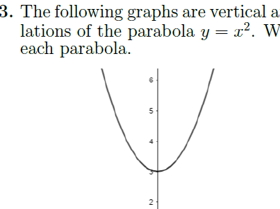 Transforming Parabolas worksheet (with solutions) | Teaching Resources