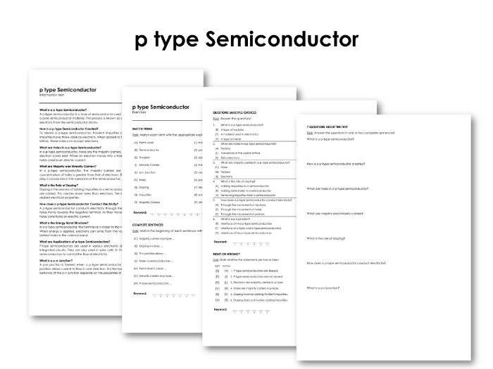 p type Semiconductor | Teaching Resources