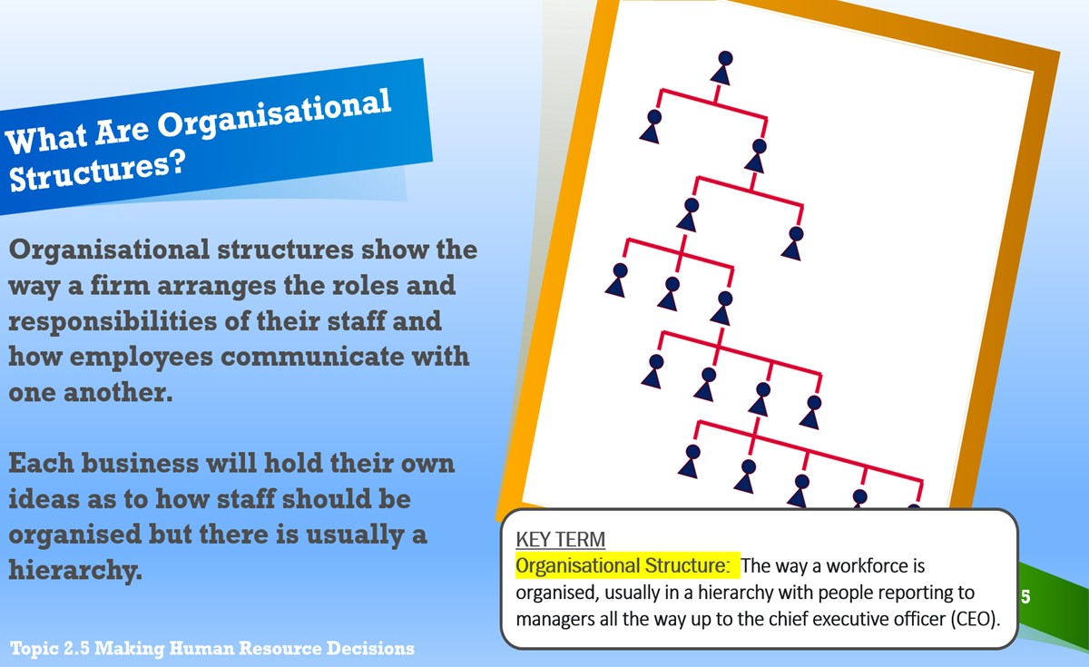Edexcel GCSE Business - Organisational Structures | Teaching Resources