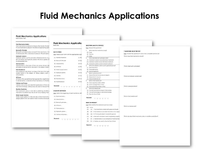 Fluid Mechanics Applications | Teaching Resources