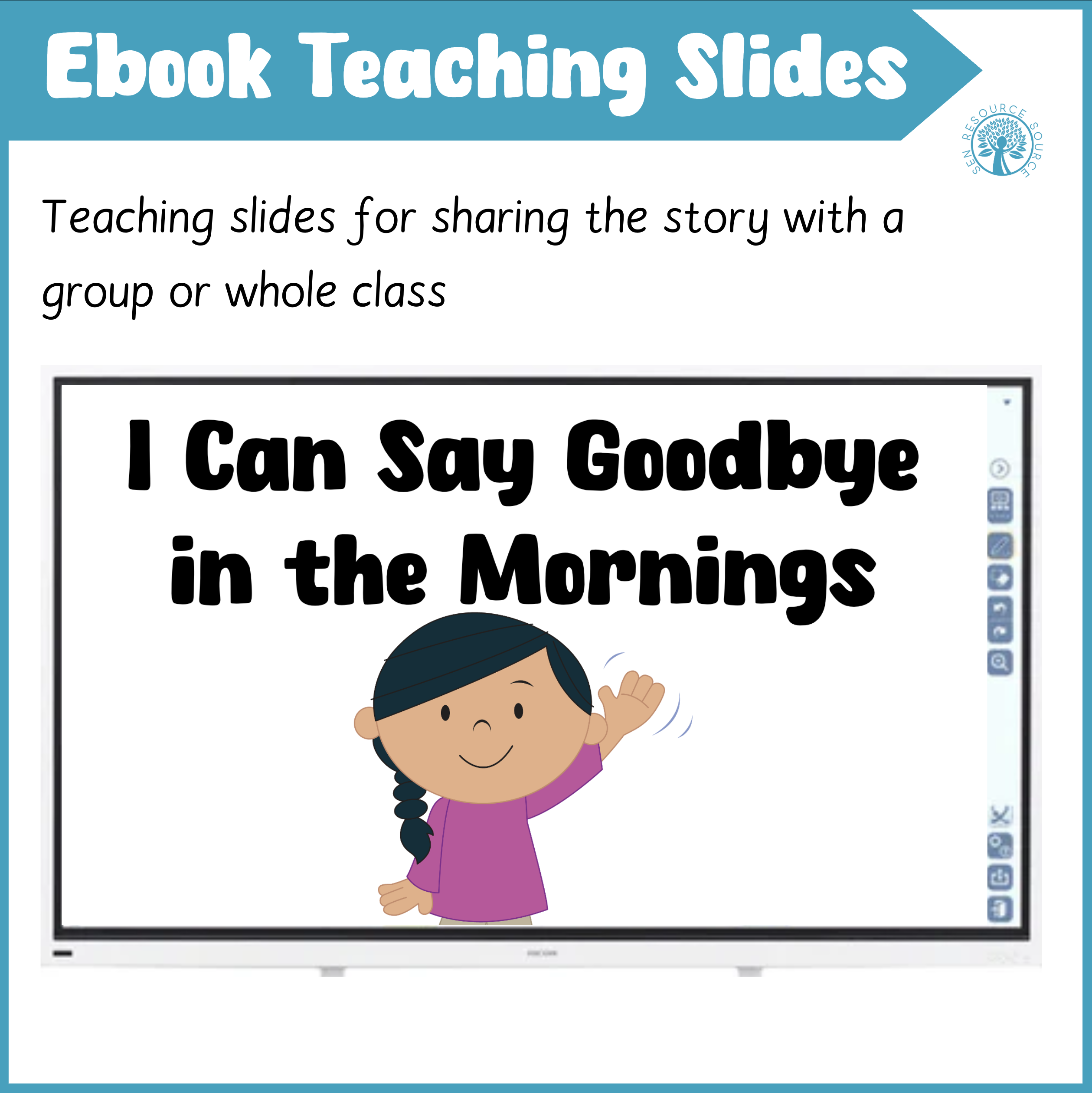 I Can Say Goodbye in the Mornings - A Social Story about Separation ...
