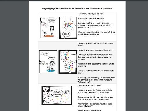 How Many Jelly Beans Page-by-Page Guidance Questions | Teaching Resources