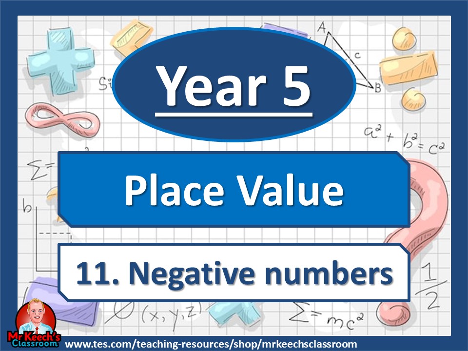 Year 5 Place Value Negative Numbers White Rose Maths Teaching