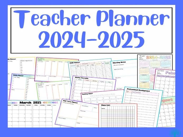Teacher Planner 2024-2025 | Teaching Resources