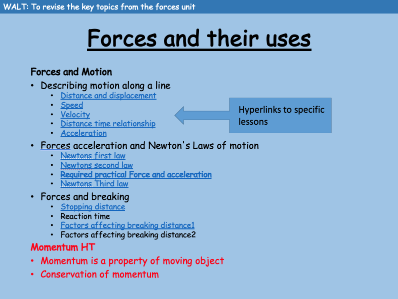 Forces entire unit revision powerpoint | Teaching Resources