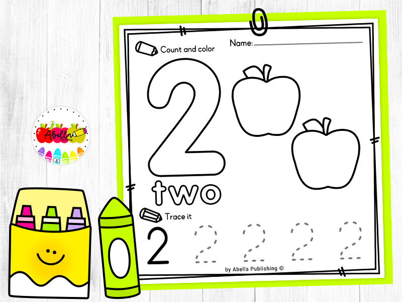 Numbers 1 to 10 Handwriting Practice Worksheets for Preschool and ...