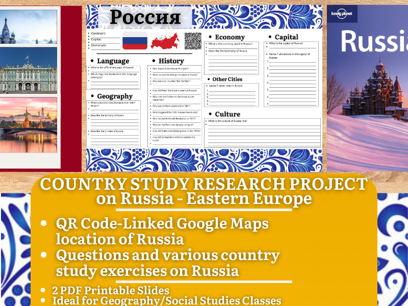Country Study Research Project - Russia - Social Studies Report ...