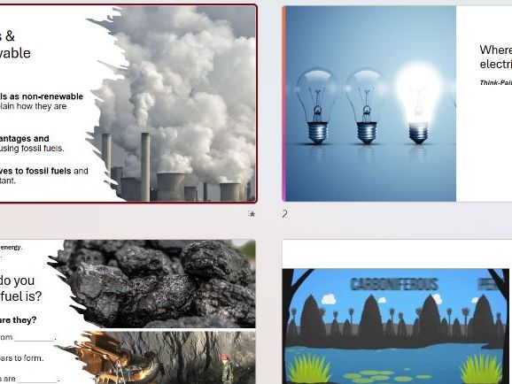 Fossil Fuels & non-Renewable Energy | Teaching Resources