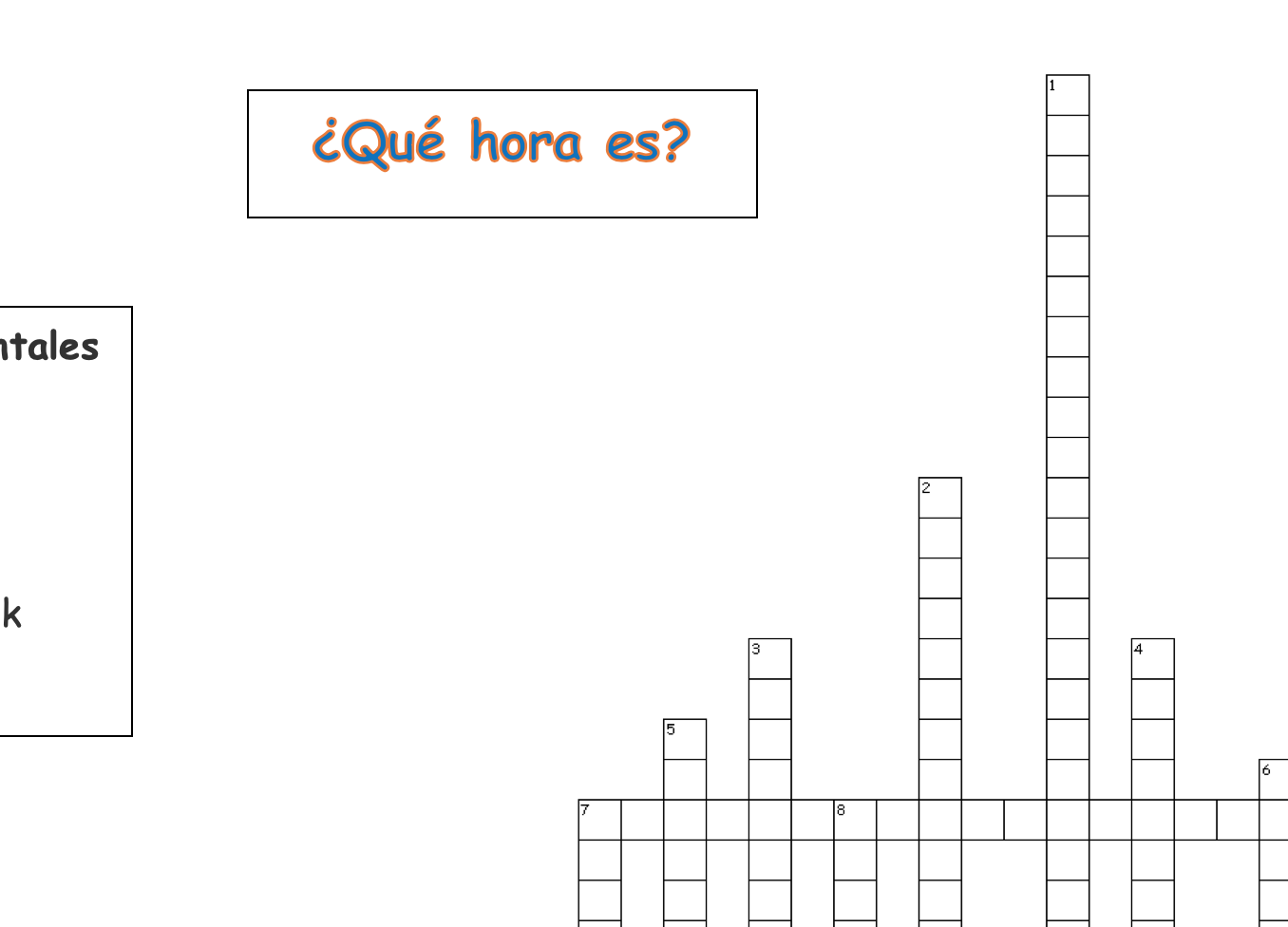 Claro 1 Mi insti 6.3 Mi horario escolar | Teaching Resources
