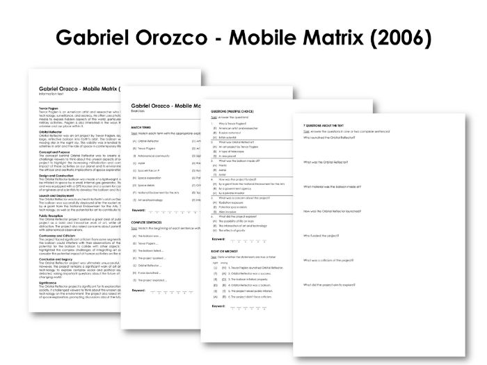 Gabriel Orozco - Mobile Matrix (2006) | Teaching Resources
