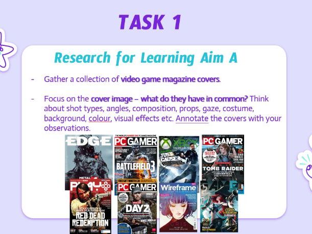 Unit 14: Digital Magazine - Learning Aim A - Games Design Focus ...