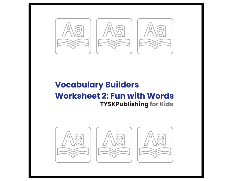 Vocabulary Builders Worksheet 2: Fun with Words | Teaching Resources