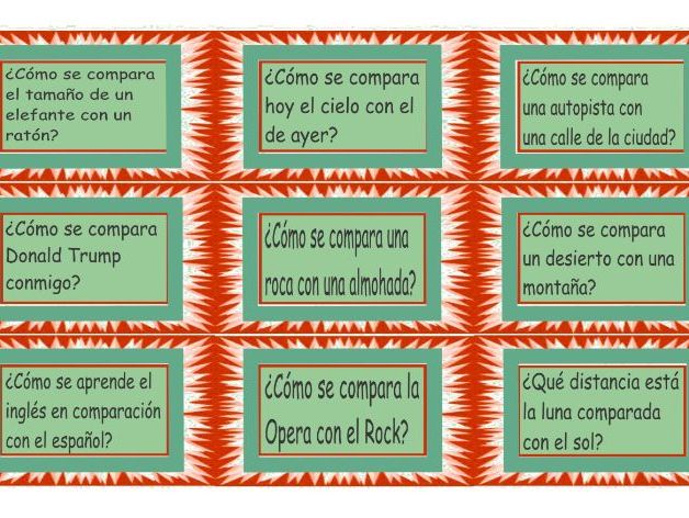 Comparative Adjectives Spanish 4 Worksheet-2 Game-1 Exam Bundle ...