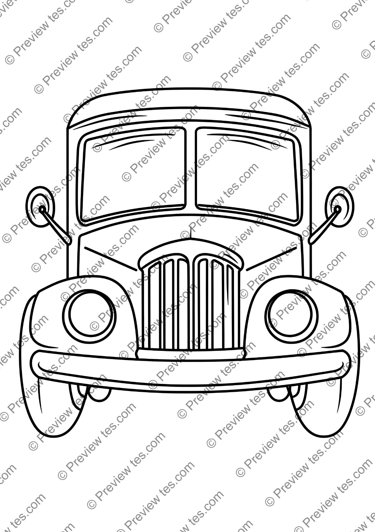 Colourful Transportation Vehicles | Vehicle-Themed Colouring Sheets for ...