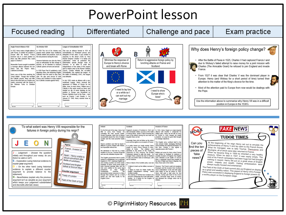 Henry VIII Foreign Policy | AQA A Level History | Teaching Resources