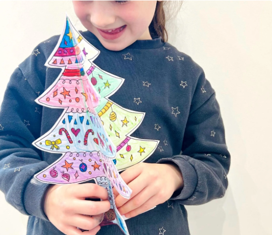 3D Christmas Tree Craft Activity | Teaching Resources