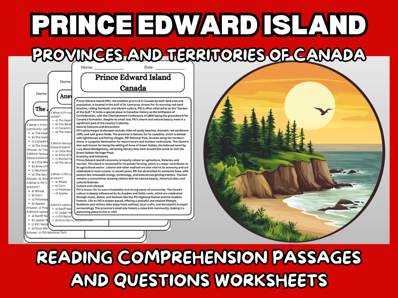 Prince Edward Island - Provinces and Territories of Canada Reading ...