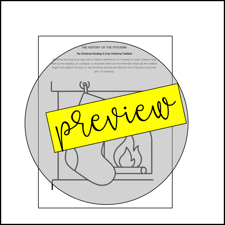 History of the Christmas Stocking Reading Comprehension | KS1–KS2 ...