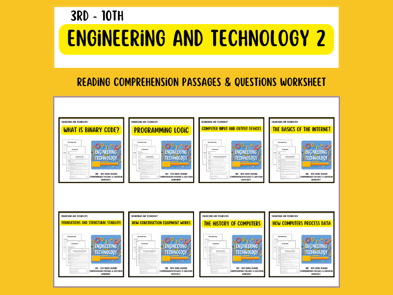 Engineering and Technology Reading Comprehension Passages & Questions ...