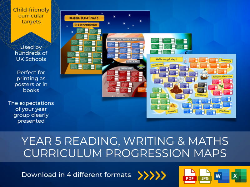 Year 5 Reading Writing And Mathematics Curriculum Maps Save 33 