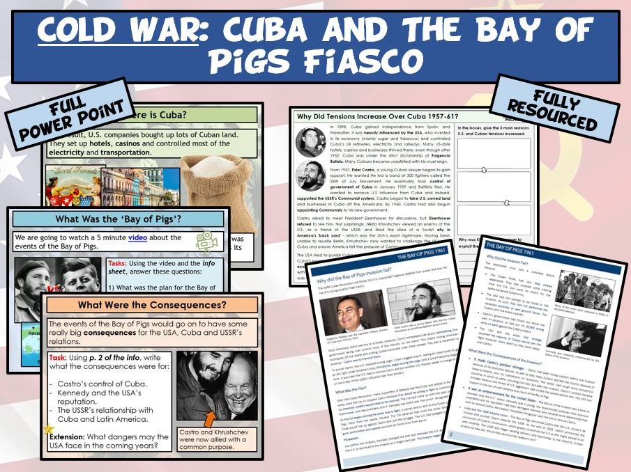 GCSE Cold War L14 - Cuba Revolution and the Bay of Pigs | Teaching ...