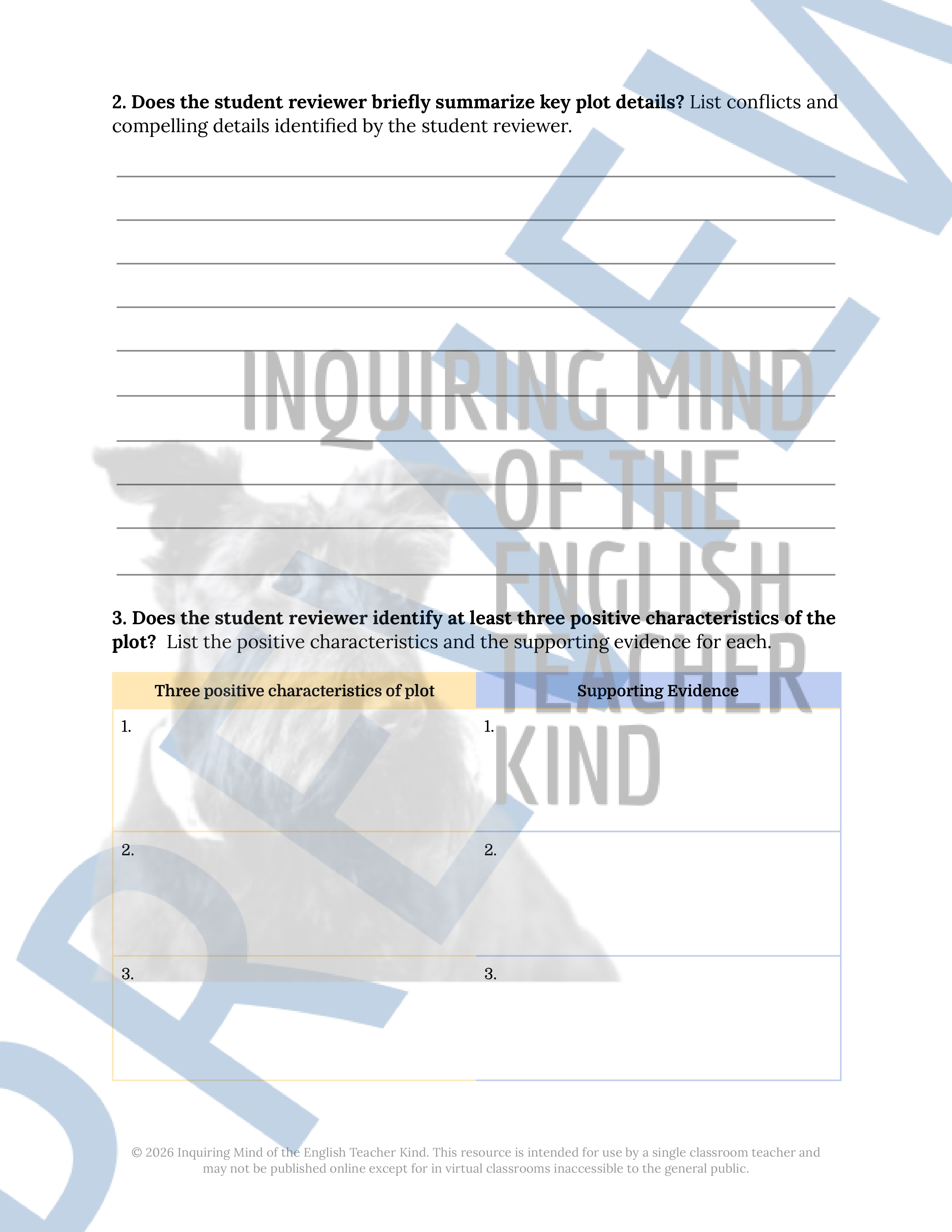 Creative Opinion Writing Project | Movie, Television Show, and Book ...