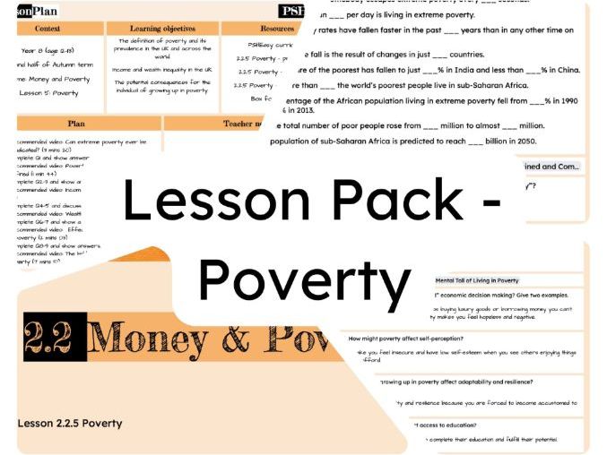2.2.5 Poverty Lesson Pack | Teaching Resources