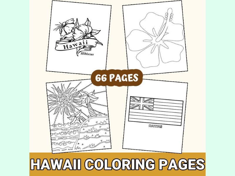 Explore the Beauty of Hawaii with Printable Coloring Pages for All Ages ...