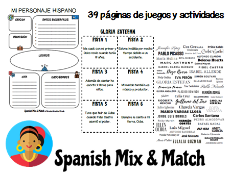 ACTIVIDADES Y JUEGOS CON PERSONAJES HISPANOS / DÍA DE LA HISPANIDAD ...