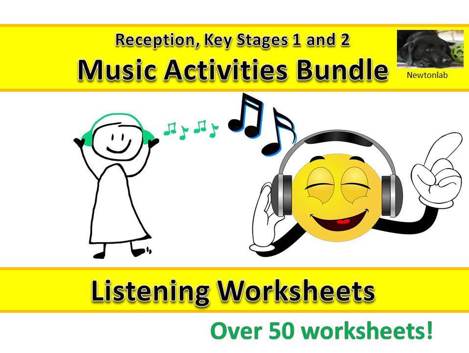 Music Listening Worksheets - Reception, Key Stages 1 and 2 | Teaching ...