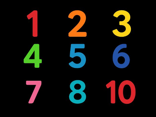 Count the English numbers from 1 to 10 | Teaching Resources