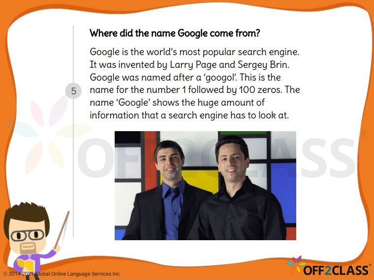 Reading - The Story of Google - ESL/ELL Lesson Plan | Teaching Resources