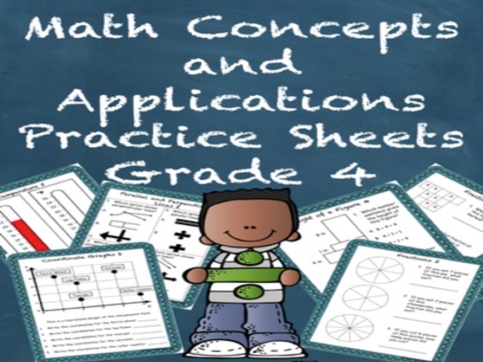 Special Education Math Concepts And Applications Practice Sheets Grade 
