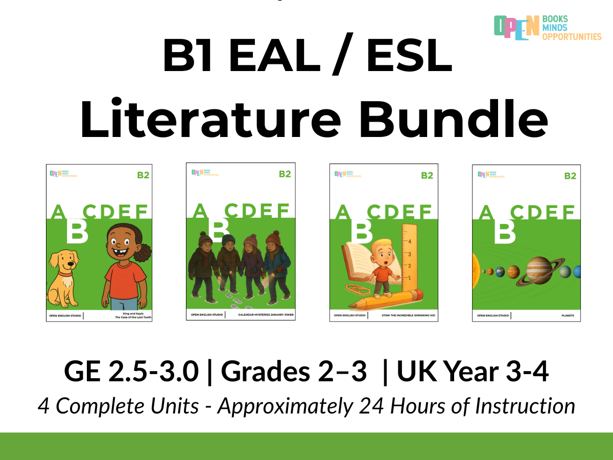 B2 ESL / EAL Fiction & Nonfiction Literature Bundle (GE 2.5–3.0 ...