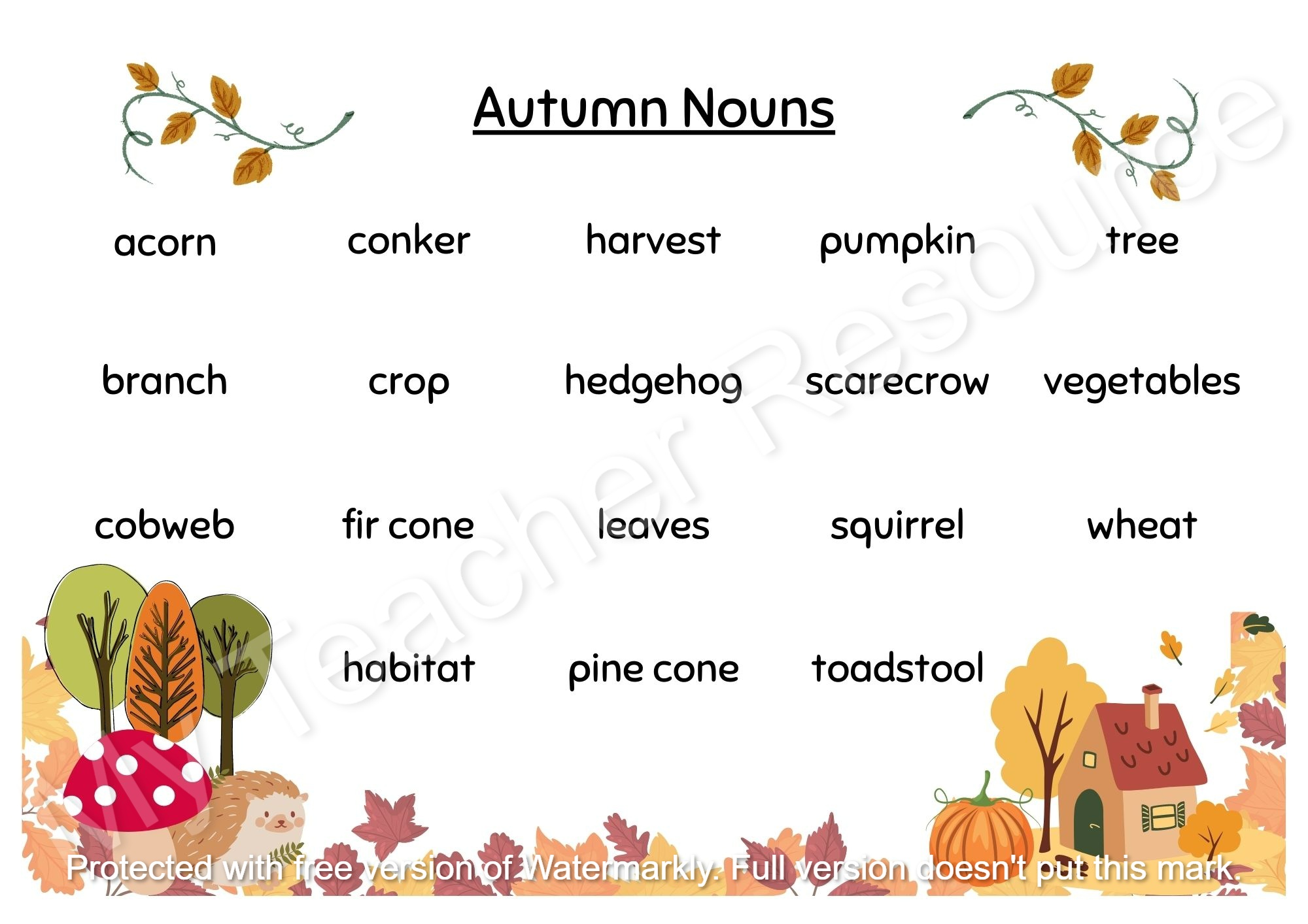List Of Adjectives For Fall List Of Adjectives For Fall