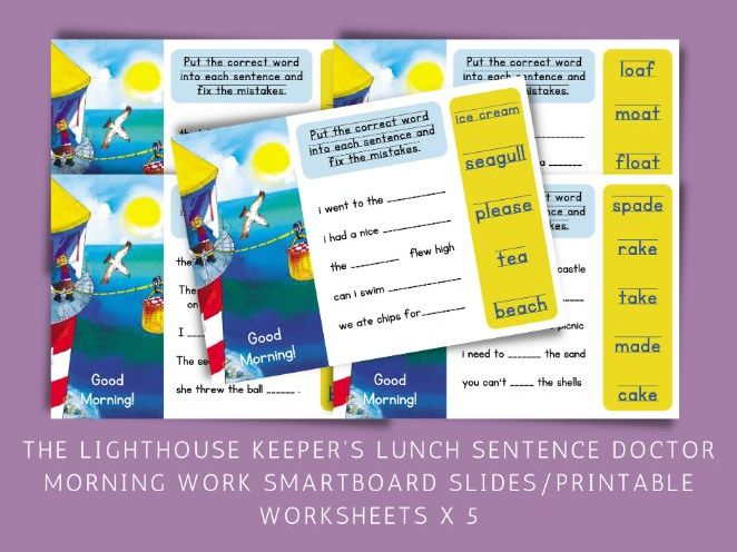 The Lighthouse Keeper s Lunch KS1 Sentence Doctor Morning Work 