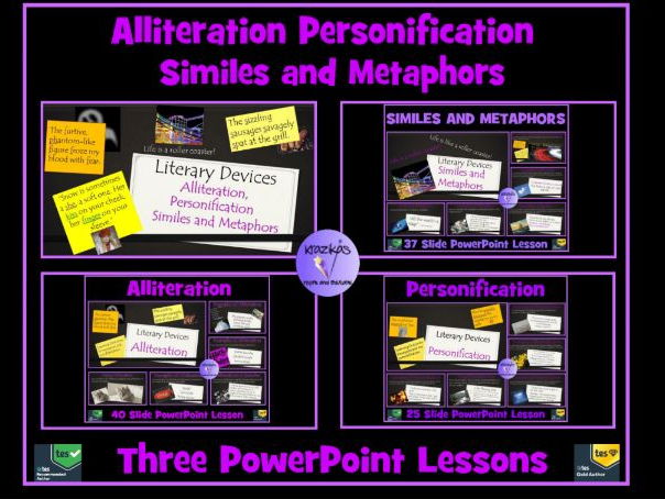 Similes, Metaphors, Personification and Alliteration by Krazikas ...
