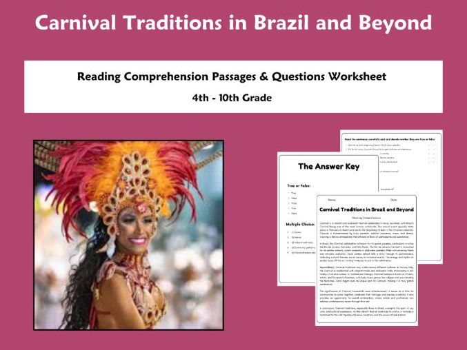 Carnival Traditions in Brazil and Beyond: Reading Comprehension ...