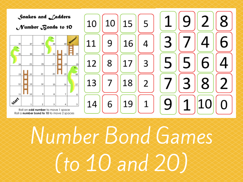 Number Bonds To 10 Games Number Bonds To 10 Games