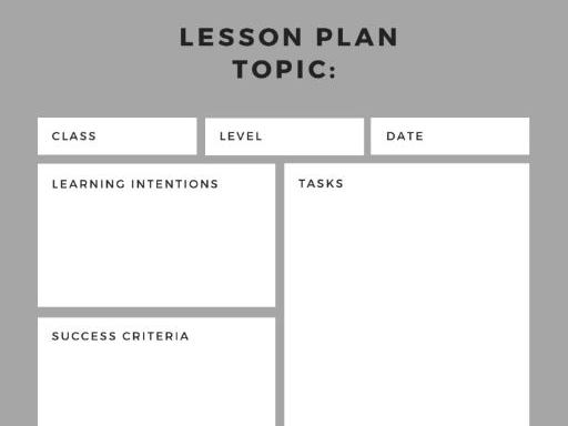 Lesson plan template | Teaching Resources