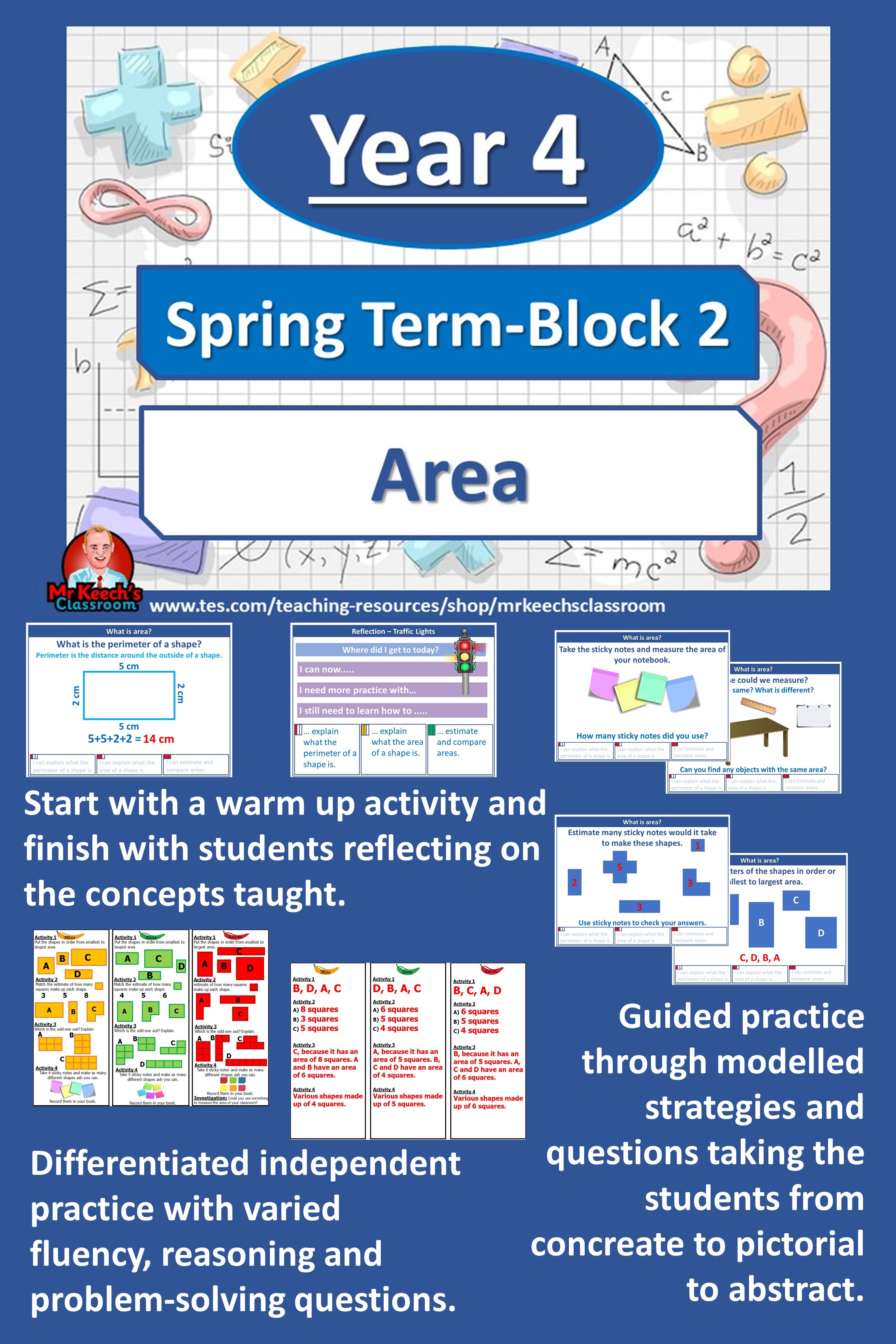 Year 4 -Area- Spring Block 2- White Rose Maths | Teaching Resources