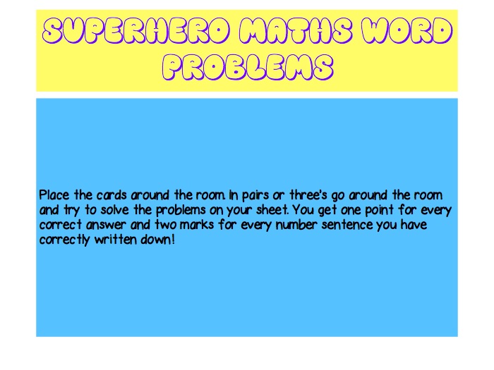 Maths Word Problems Carousel Activity | Teaching Resources