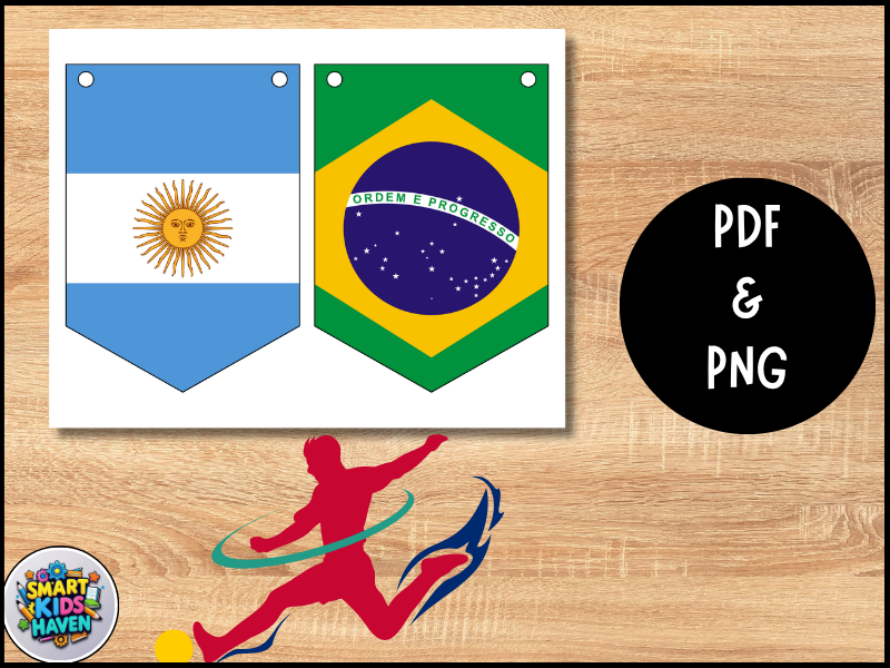FIFA World Cup 2026 Soccer 48 Flags Pennant Banner Posters Classroom ...