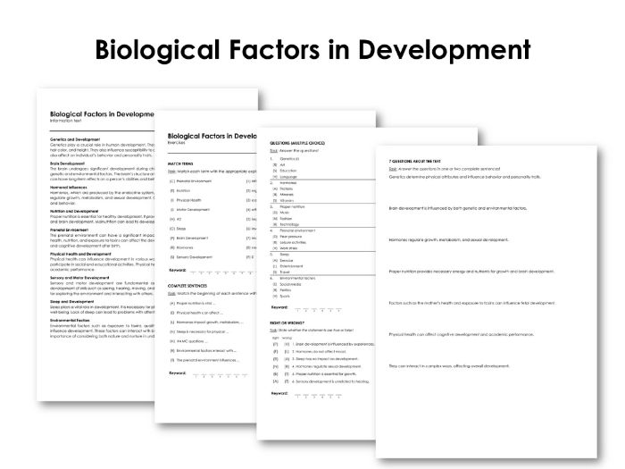 Biological Factors in Development | Teaching Resources