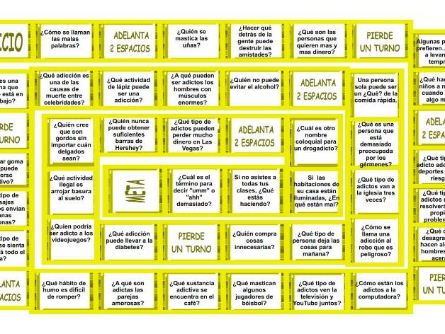 Bad Habits and Addictions Spanish 4 Worksheet-2 Game-1 Exam Bundle ...